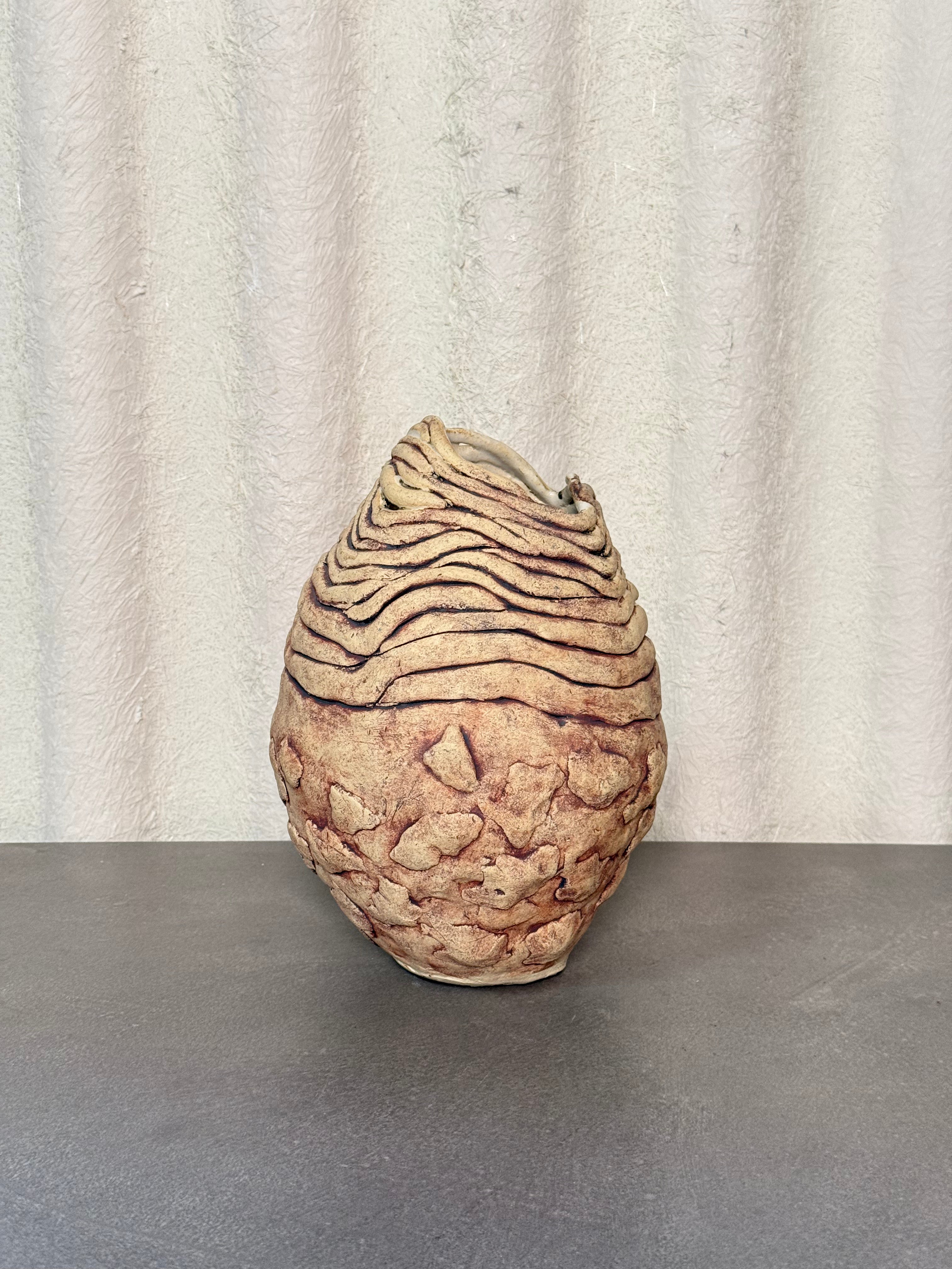 Textured Organic Studio Pottery Vessel [VINTAGE] – KAITLYN WOLFE